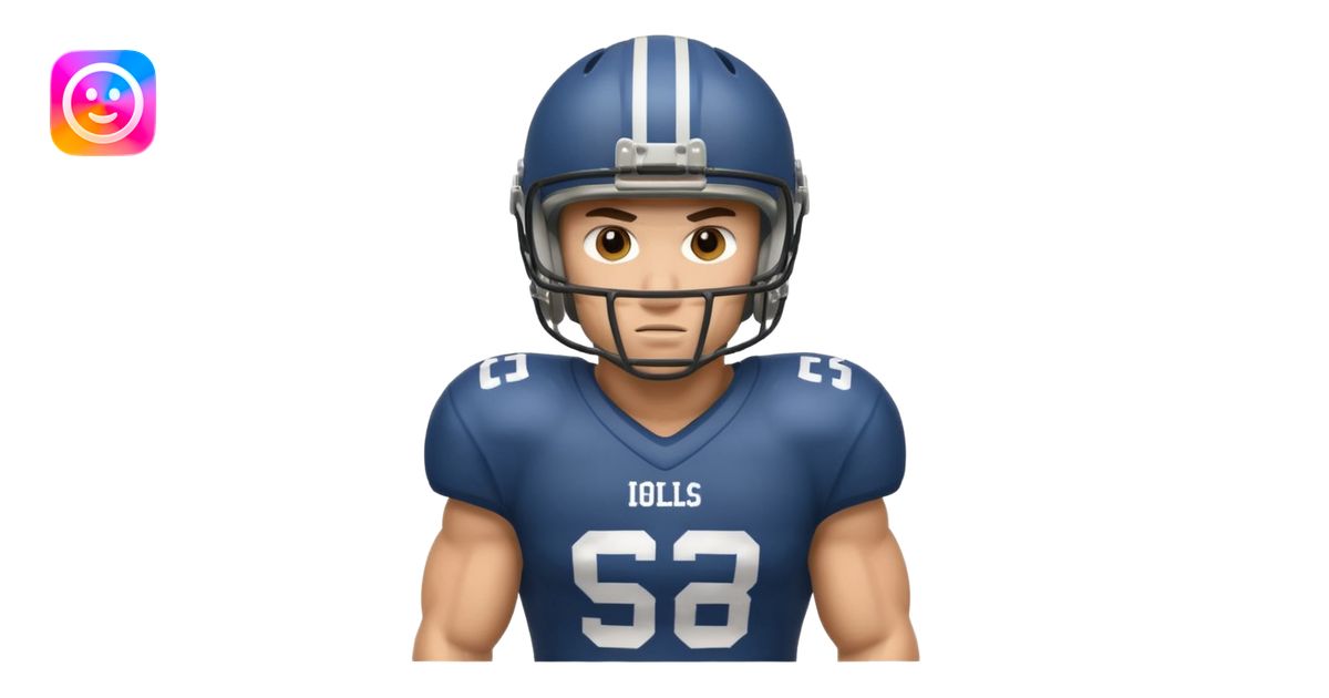 American Football Player emoji | AI Emoji Generator