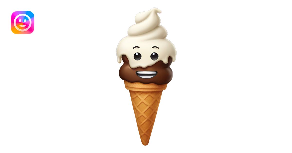 Ice cream emoji | AI Emoji Generator