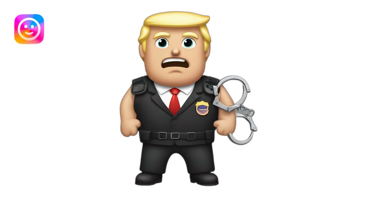 trump-in-handcuffs emoji | AI Emoji Generator