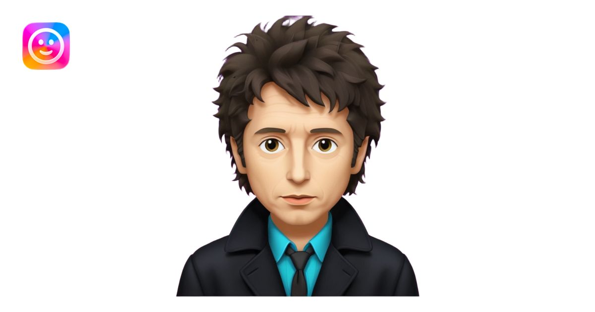 synthwave - Bob Dylan from 80's - black coat shaggy unshaven untidy ...