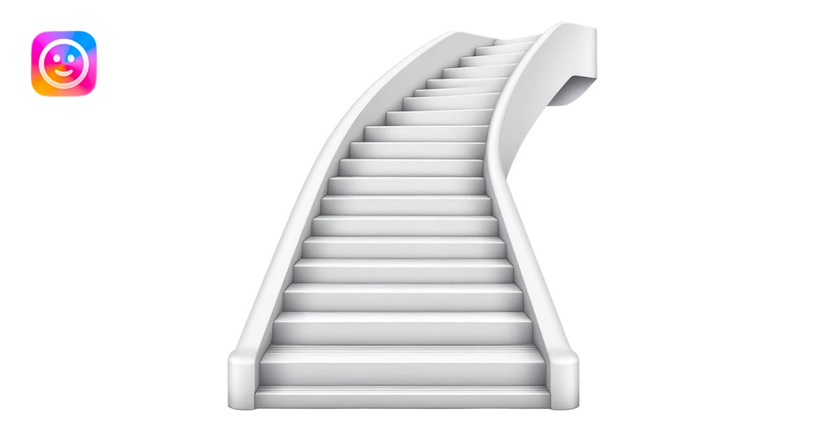 white stairs emoji | AI Emoji Generator