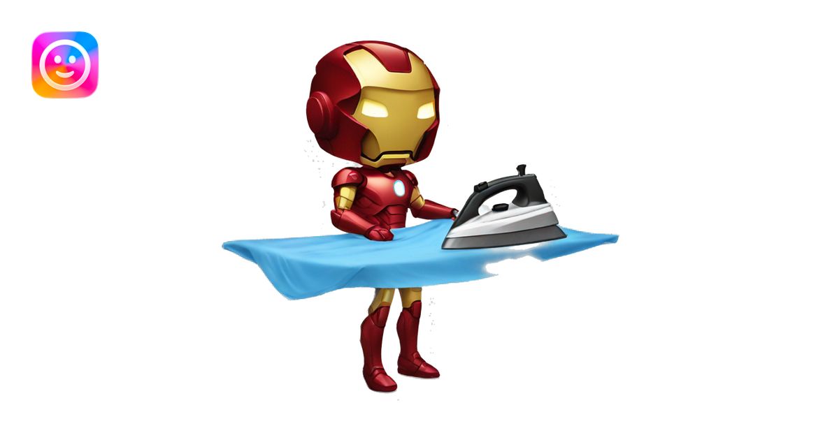 ironman ironing clothes emoji | AI Emoji Generator