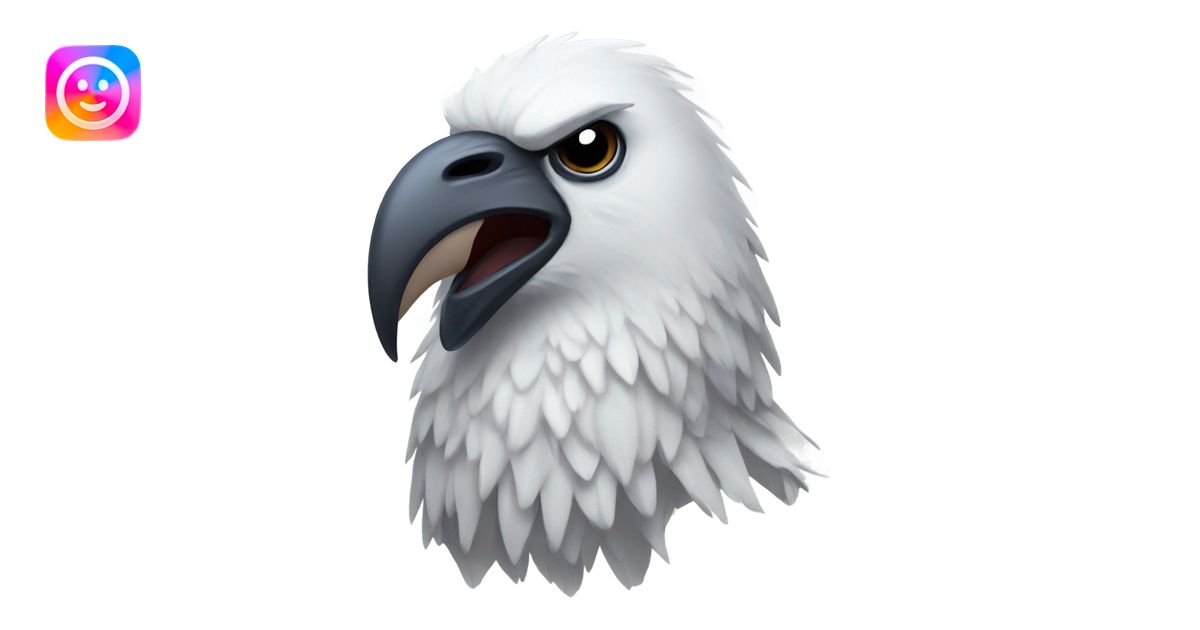 angry white raven emoji | AI Emoji Generator