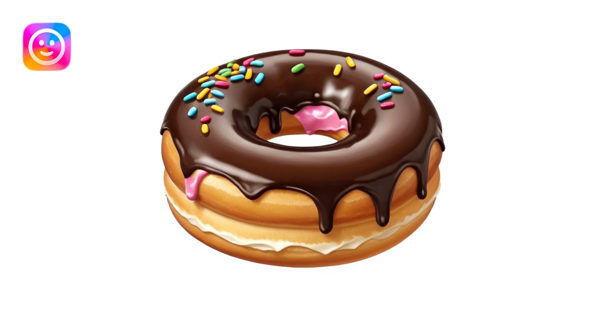 donuts chocolate topping emoji | AI Emoji Generator