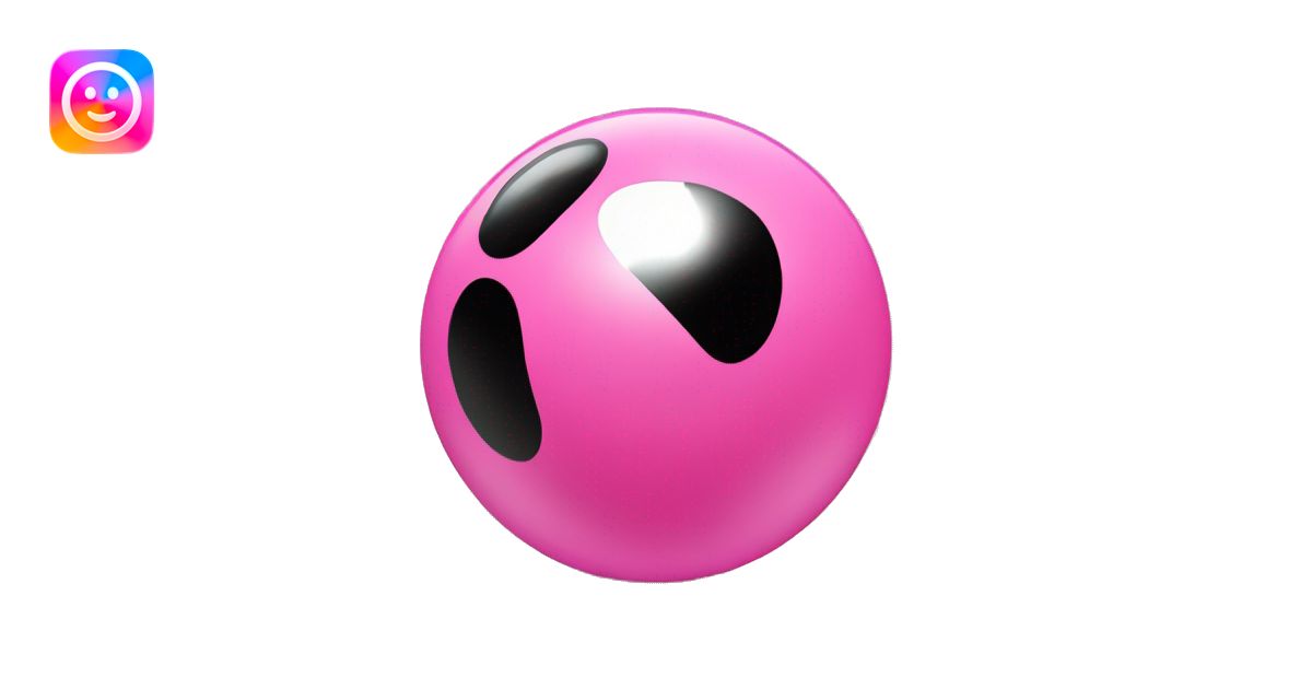 pink 8 ball emoji | AI Emoji Generator