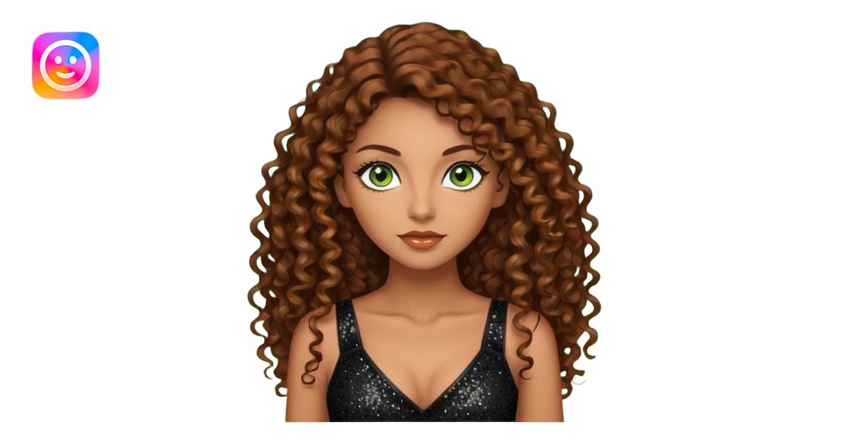 green eyes brown long curly hair evil siren woman,with 7 inch platform ...