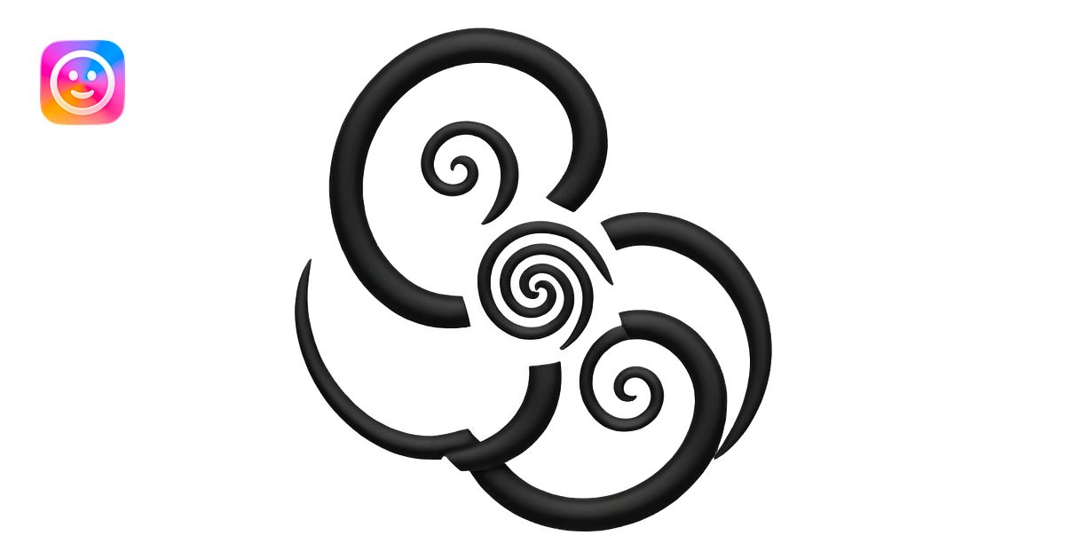 Triskelion faça um emoji desse símbolo emoji | AI Emoji Generator