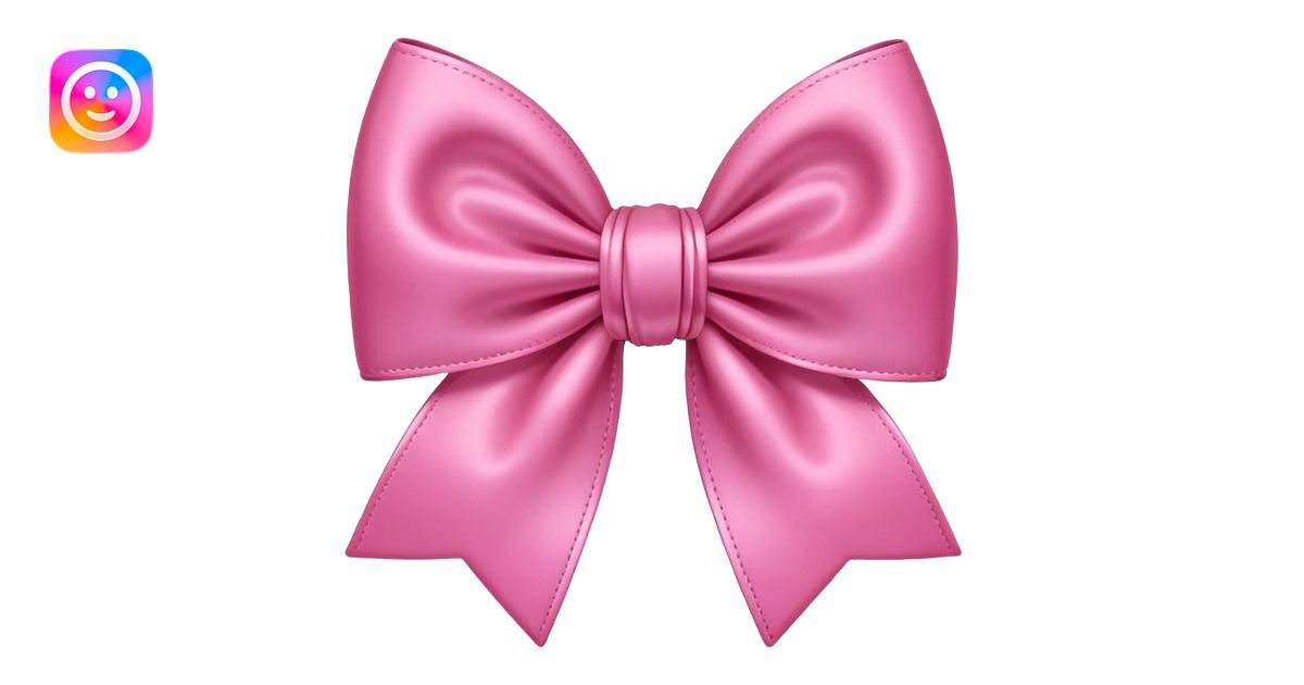 A cute Kawaii bow emoji | AI Emoji Generator