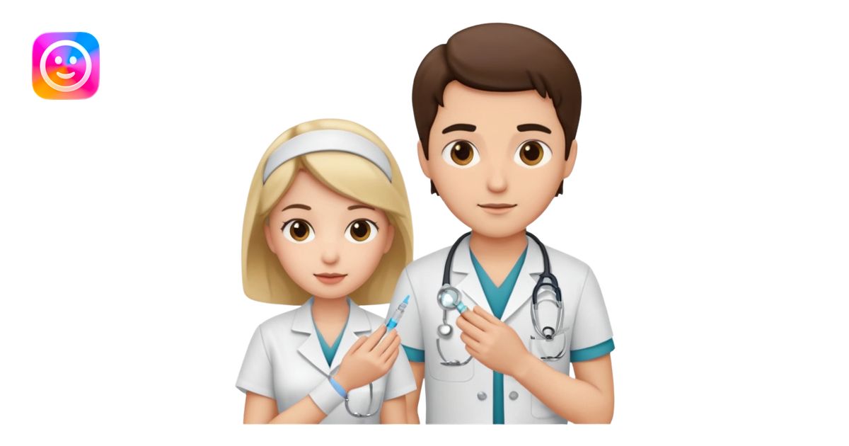 Doctor nurse injection emoji | AI Emoji Generator