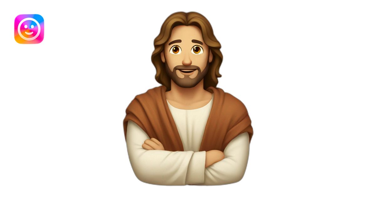 Jesus who did cuddle emoji | AI Emoji Generator