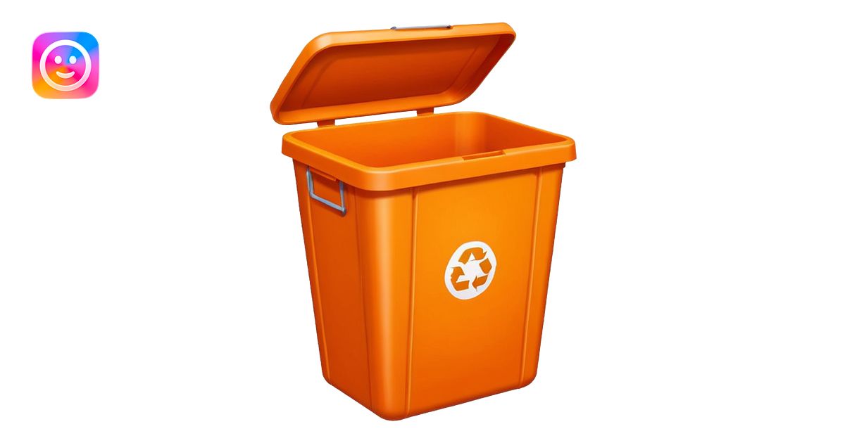 orange bin emoji | AI Emoji Generator