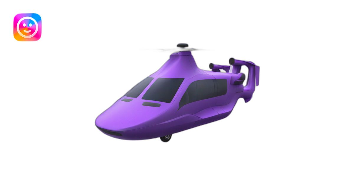 Evtol purple color emoji | AI Emoji Generator