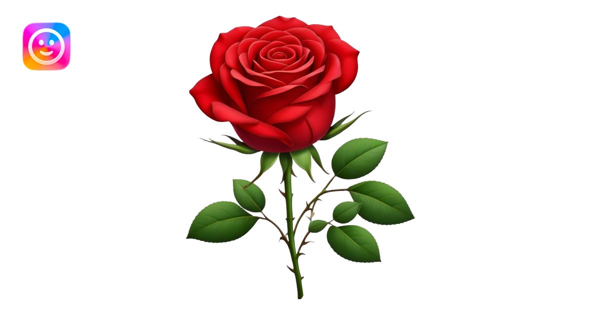 Rose emoji | AI Emoji Generator