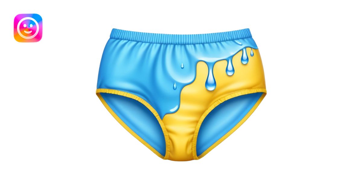 emoji underwear dripping with water emoji | AI Emoji Generator