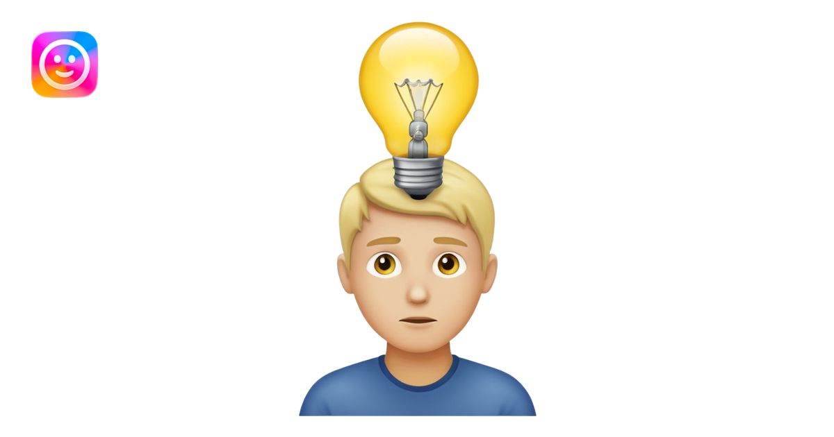 Generate a realistic emoji of someone someone figuring something out ...