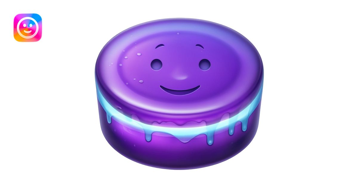 jelly disc smushed emoji | AI Emoji Generator
