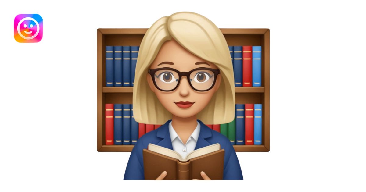 Librarian in foreign countries emoji | AI Emoji Generator