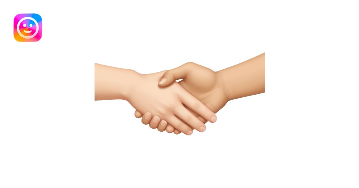 Handshake only hands emoji | AI Emoji Generator