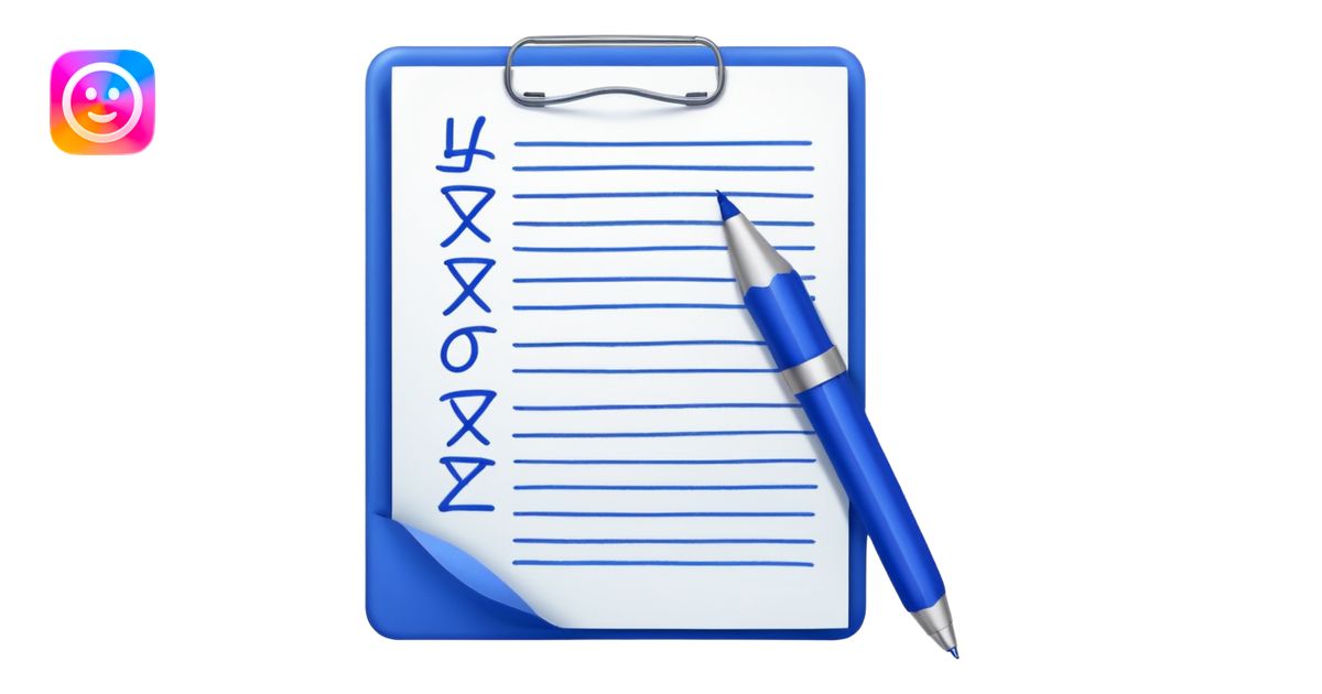 Tax learning note emoji | AI Emoji Generator