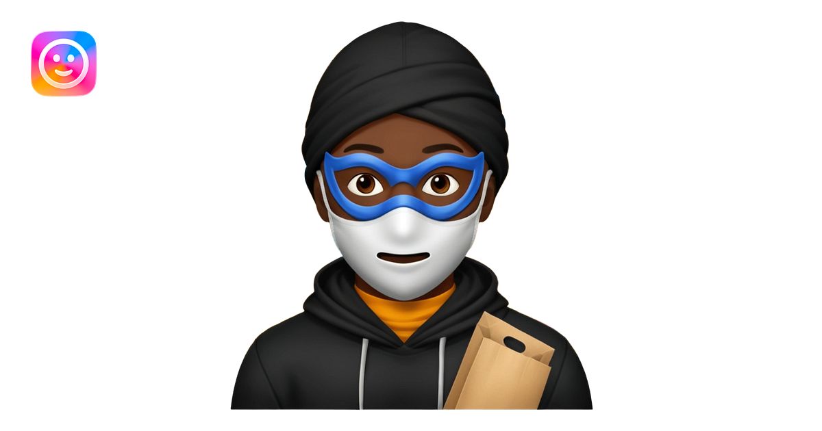 Make a black guy robbing store emoji | AI Emoji Generator