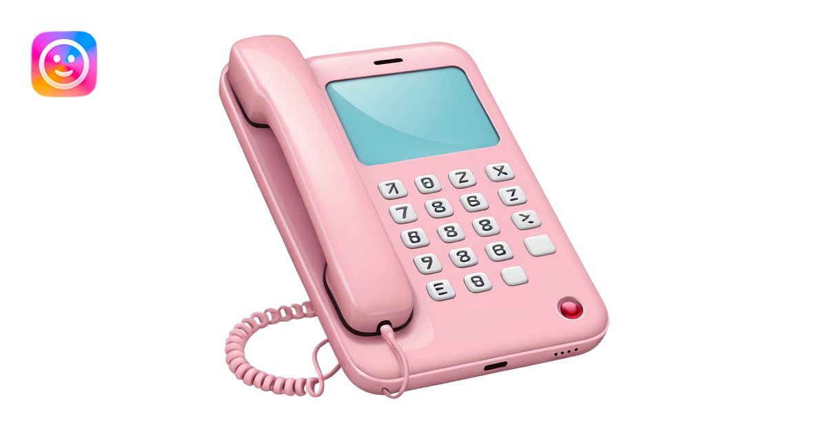 pastel pink phone emoji | AI Emoji Generator