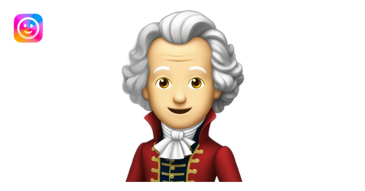 Mozart raving emoji | AI Emoji Generator