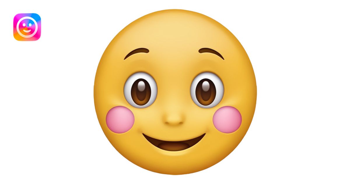 Round, yellow emoji looking left emoji | AI Emoji Generator
