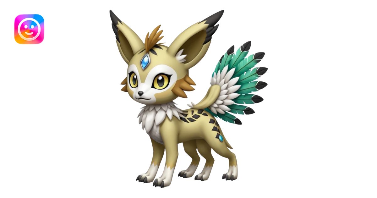 Meloetta-Garurumon-Trico-Pokémon-Digimon-Fakémon-fusion-hybrid-creature ...