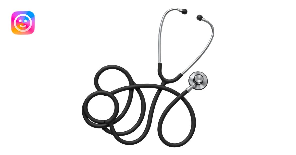black Stethoscope emoji | AI Emoji Generator