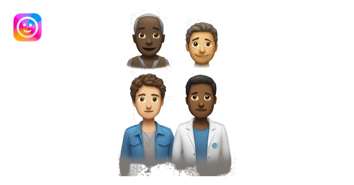 un simbolo que represente a tres personas emoji | AI Emoji Generator