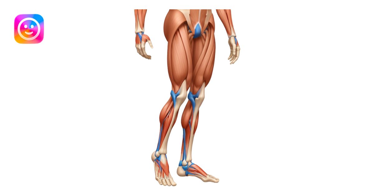 Create leg muscles emoji | AI Emoji Generator