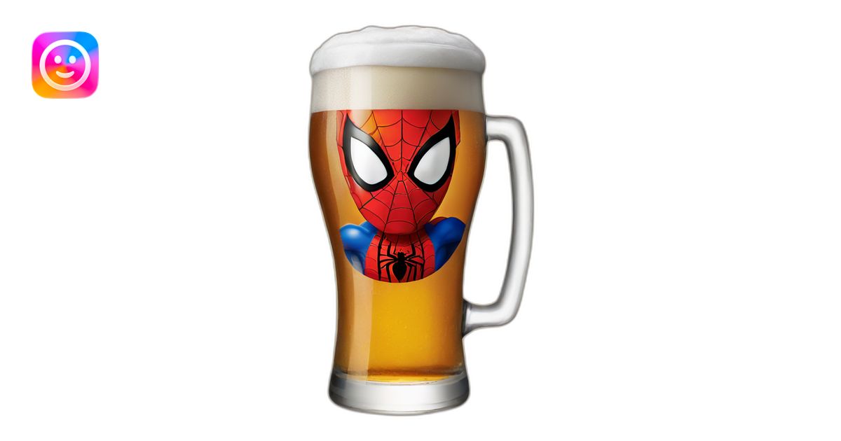Spider man beer emoji | AI Emoji Generator