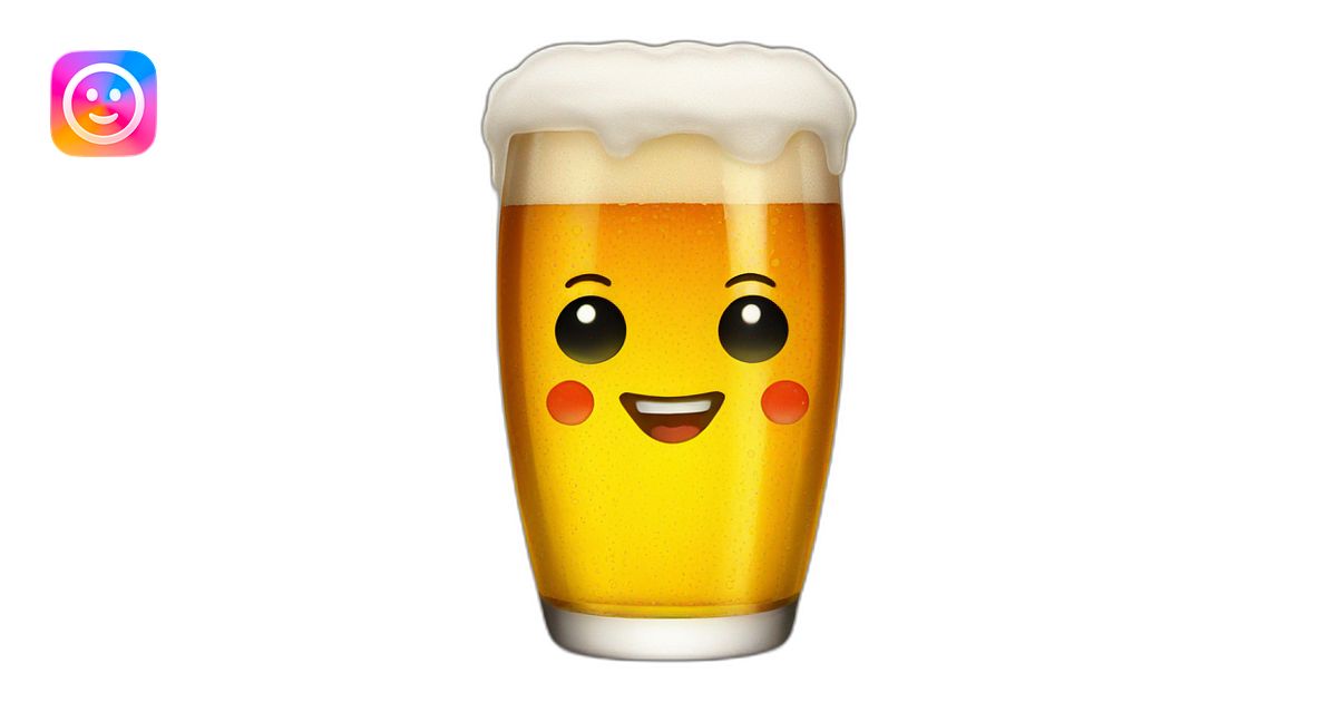 Dot drink beer emoji | AI Emoji Generator