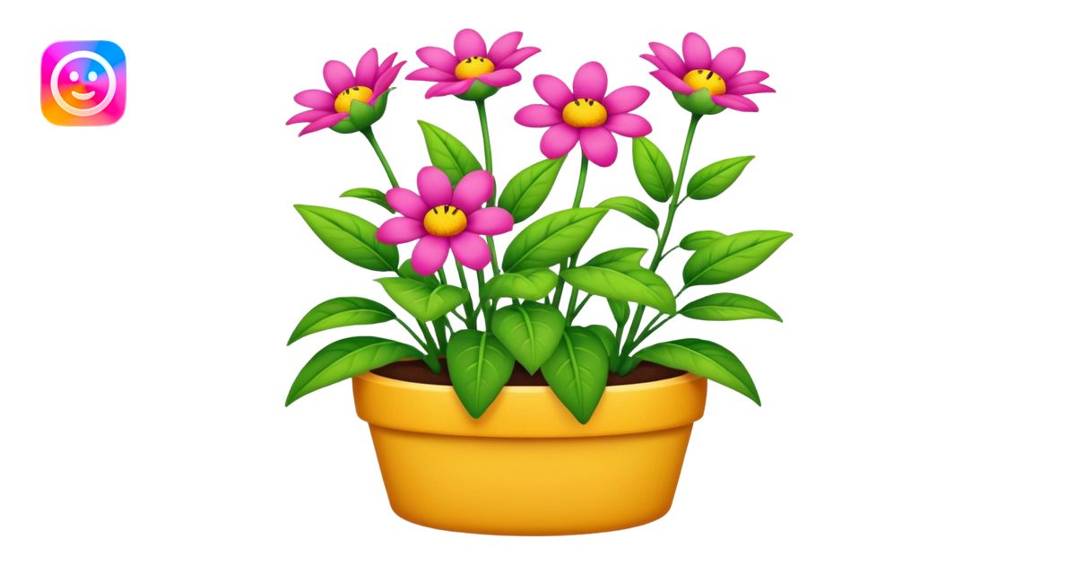Plantas con flores emoji | AI Emoji Generator