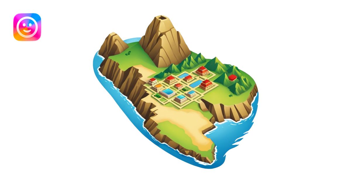 Generate a correctly Peru map emoji | AI Emoji Generator
