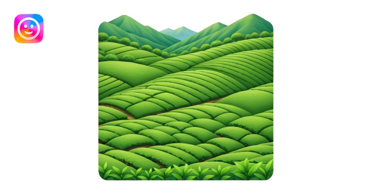 green tea farm emoji | AI Emoji Generator