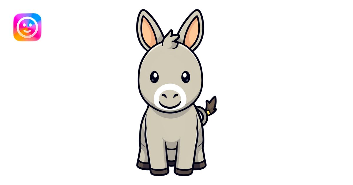 Donkey Emoji image | AI Emoji Generator