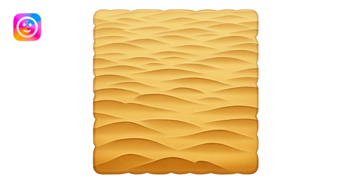 horizontal yellow sand floor emoji | AI Emoji Generator