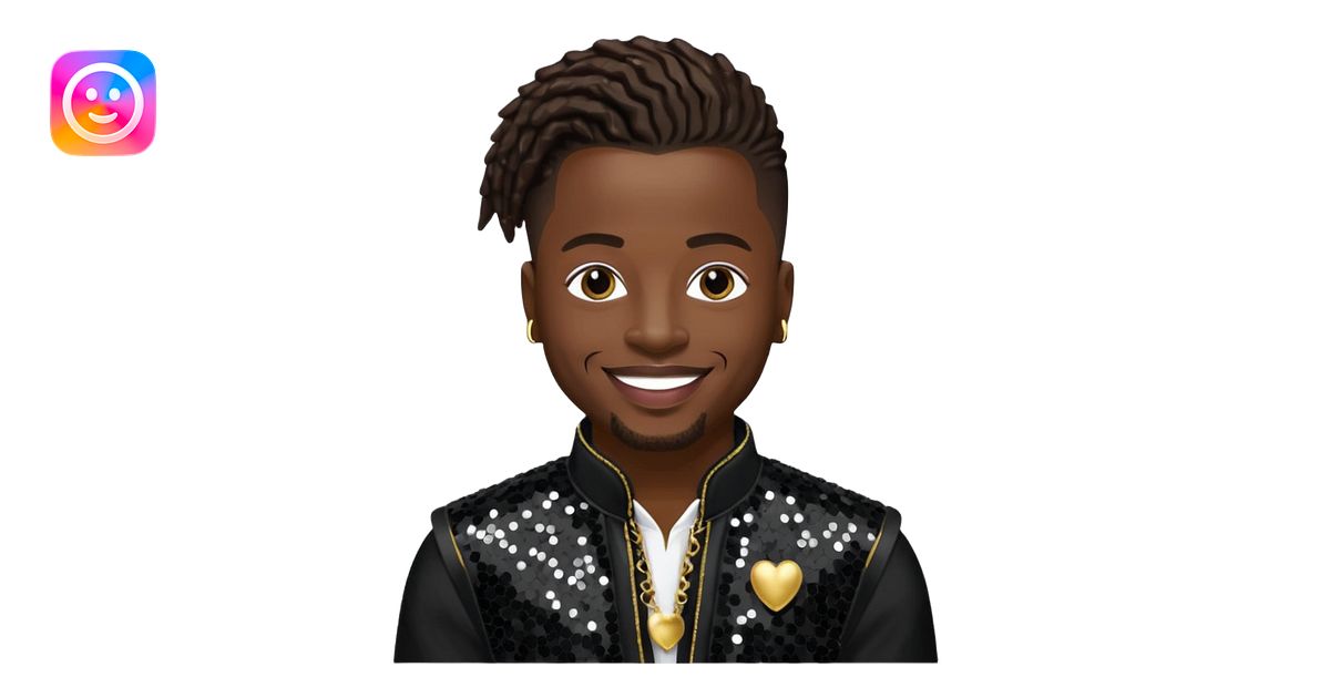 Dalvin Mr. Dalvin DeGrate from Jodeci/K-Ci & JoJo with dark brown, black sequin outfit emoji ...