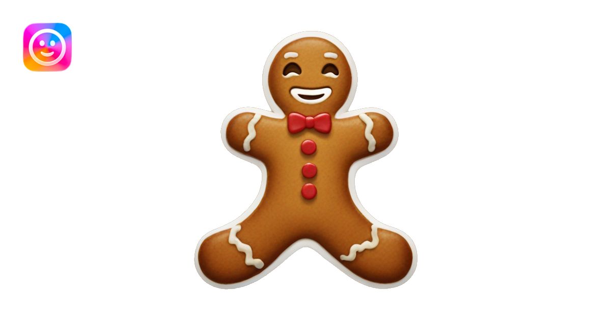 Gingerbread man emoji | AI Emoji Generator