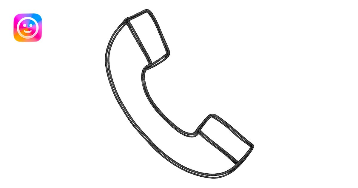 phone icon in hand drawn style icon | AI Emoji Generator