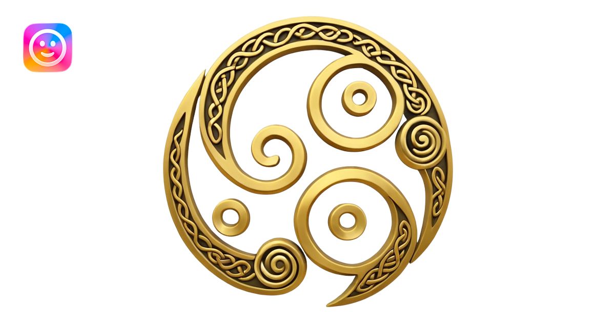 Triskelion emoji | AI Emoji Generator
