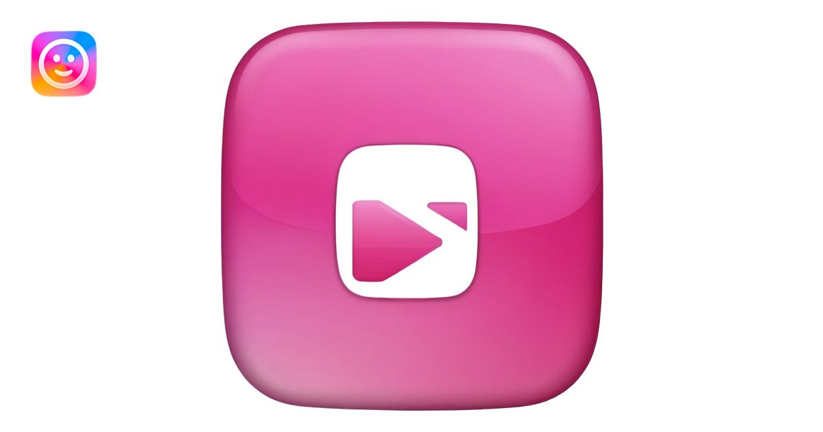mix pink youtube logo emoji | AI Emoji Generator