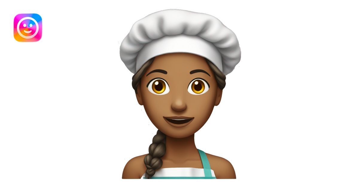 A beautiful girl cooks emoji | AI Emoji Generator