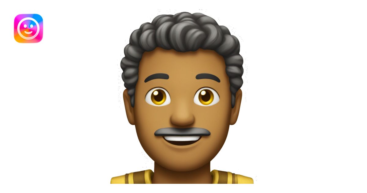 Majesic man with yellow teeh emoji | AI Emoji Generator