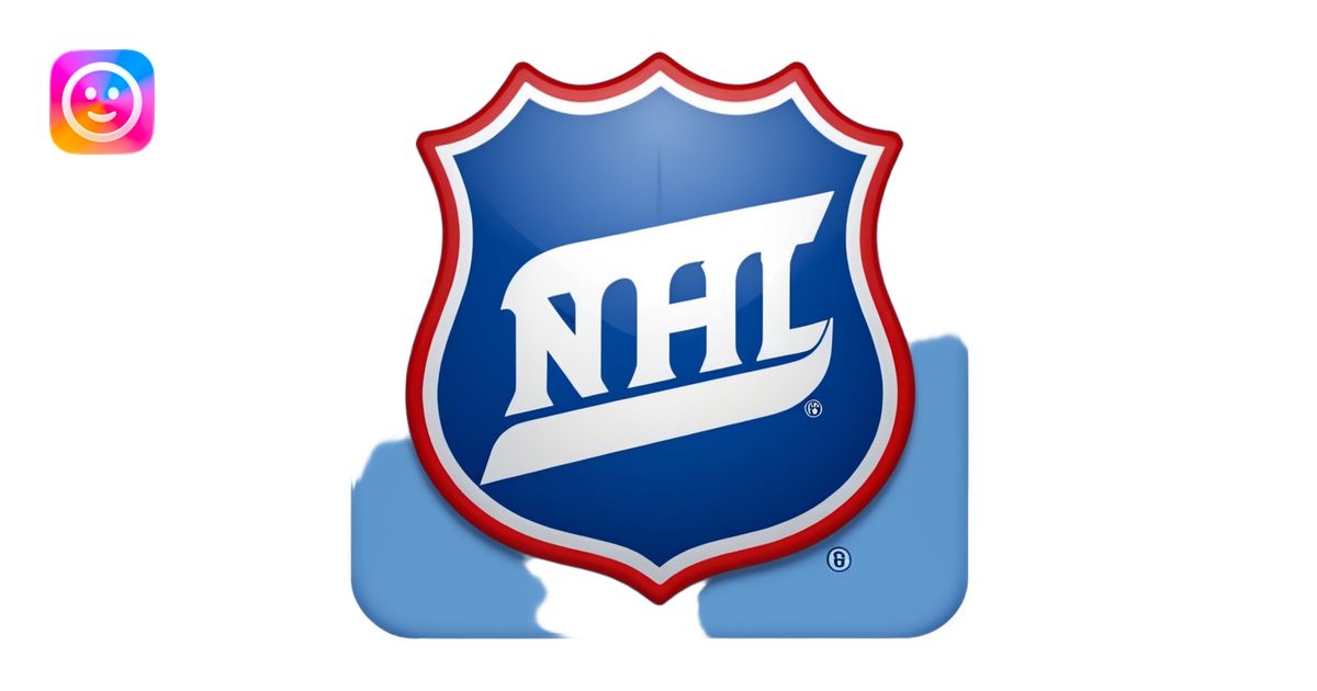 nhl (#00A3E0) and red (#F9423A) emoji | AI Emoji Generator