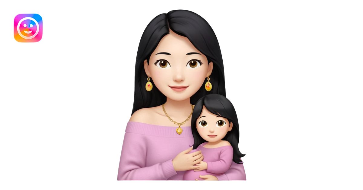 South Korean girl in her mid-thirties with long black hair and a middle ...