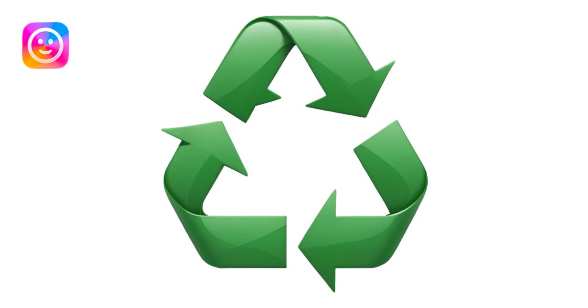Recycling Symbol emoji | AI Emoji Generator