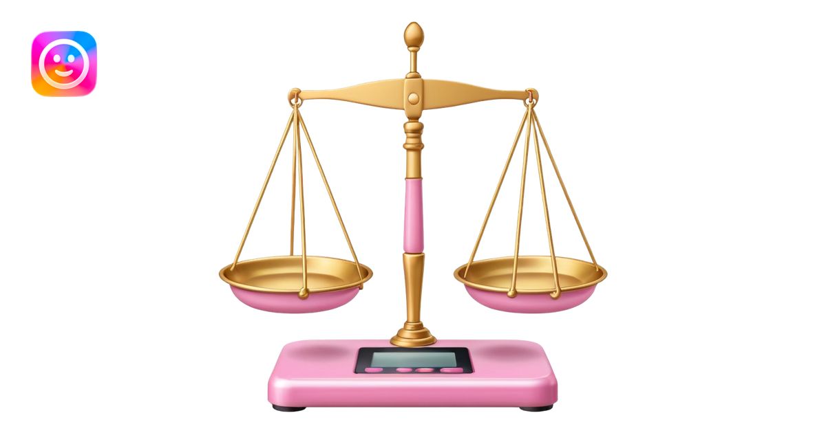 pink Balance Scale Emoji emoji | AI Emoji Generator