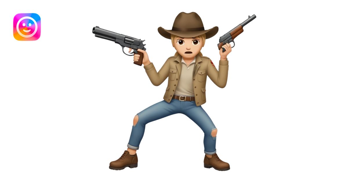 gun shooting at foot emoji | AI Emoji Generator